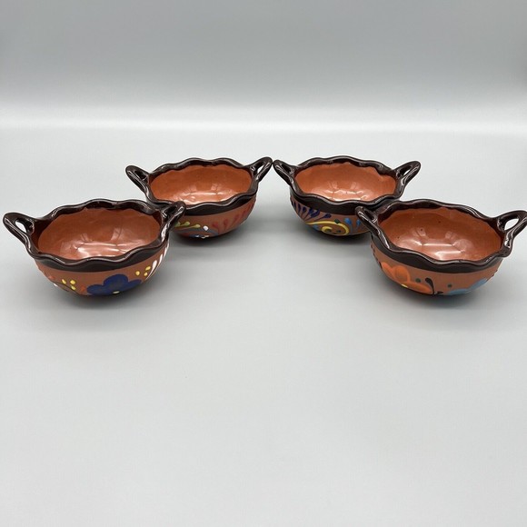 Unmarked | Dining | Redware Terracotta Bowls Salsa Tapas Taco Toppings ...
